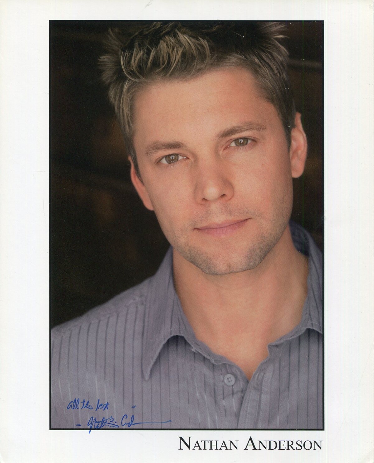 Nathan Anderson Buffy Vampire Star Trek Signed Autograph Photo | eBay
