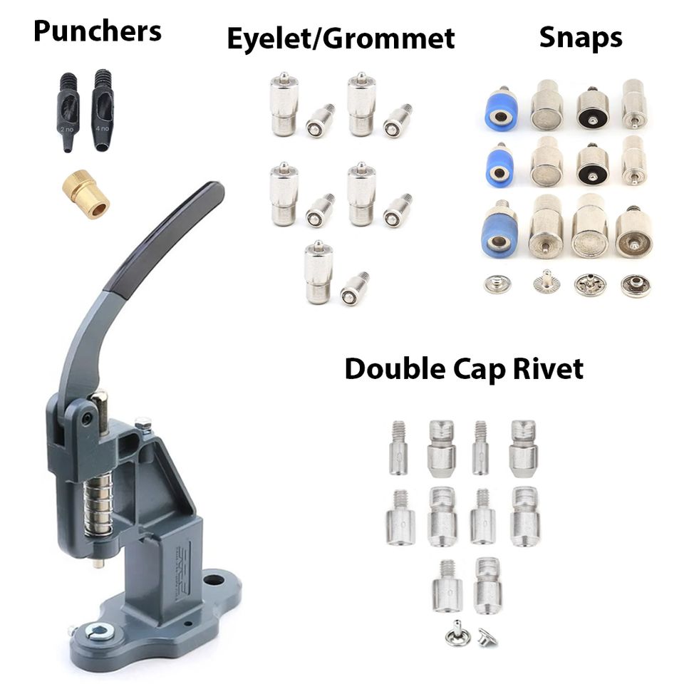 Hand Press Machine, Rivet Dies, Eyelets, Grommets Molds, Snap Dies ...