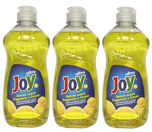 JOY ULTRA LEMON Scent Dish Washing Degreaser Liquid Soap 12.6oz Kitchen ...