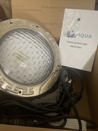 HQUA PN01 120V AC LED Inground Pool Light, 10 Inch 35W 3000lm 6500K w ...