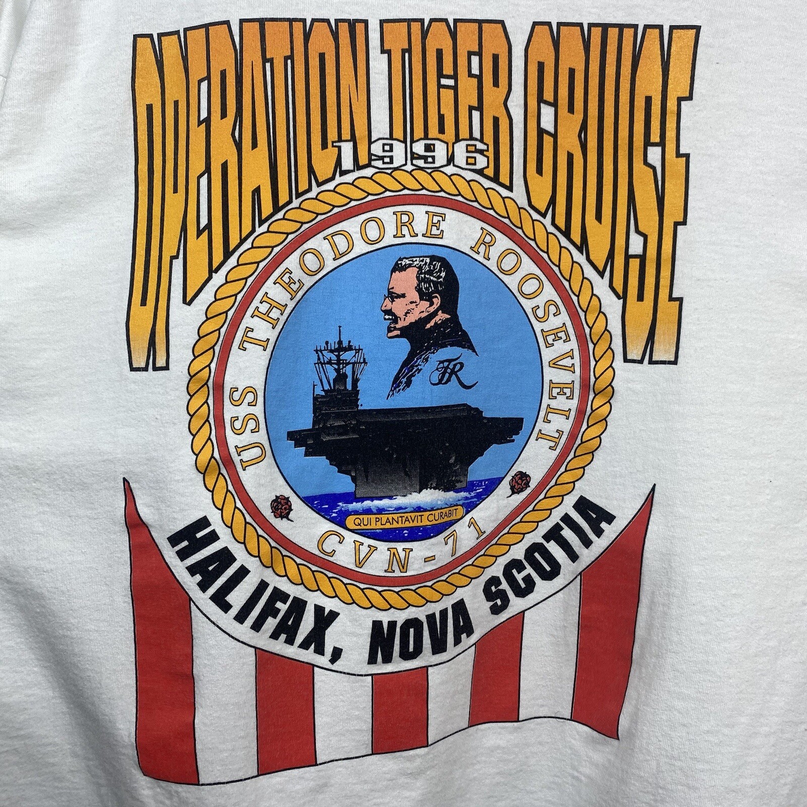 USS Theodore Roosevelt Vintage T Shirt Operation Tige… - Gem