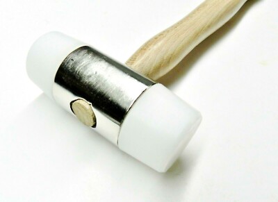1-1/2" Nylon Hammer Dual Face Tapered Head Plastic Mallet Multi Purpose ...