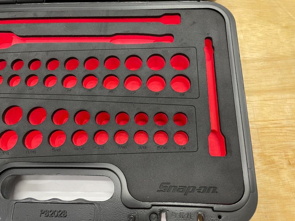 Snap-on Tools NEW 51pc 3/8" Drive General Service Set CASE & FOAM ONLY ...