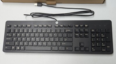 NEW (Lot of 4) HP Keyboard 803181-001 USB Slim KB Win 8 US Black | eBay