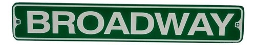 Broadway Aluminum Metal Street Sign 3" x 18" | eBay