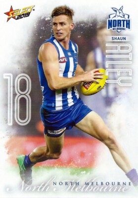 2019 NORTH MELBOURNE KANGAROOS AFL Card SHAUN ATLEY Footy Stars | eBay