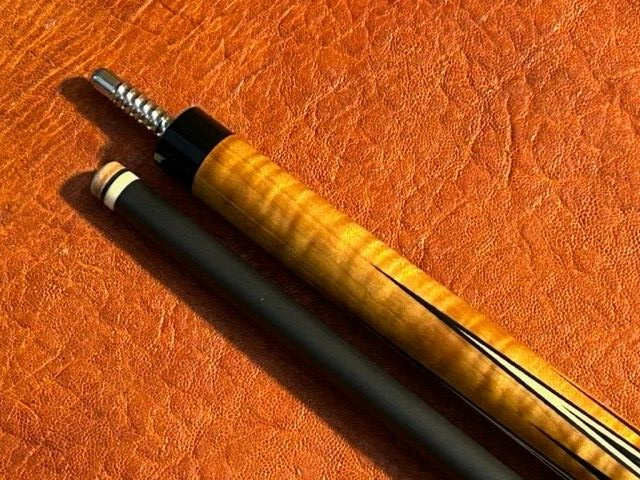TNT Custom Pool Cue 1 of 1 With Jacoby BLACK Carbon Fiber Shaft. Gambler. | eBay