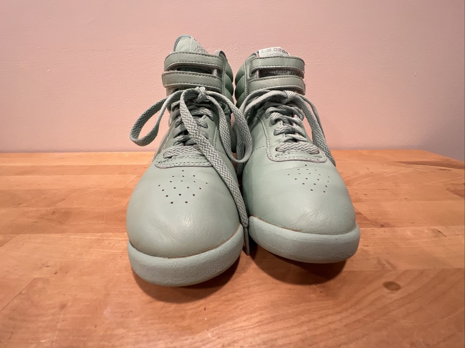 Vintage L A Gear MINT GREEN High Top Sneakers Aerobic Shoes 788N Women ...