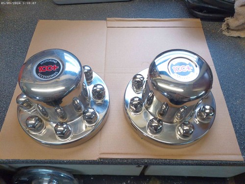Wheel Center Cap Pair Of 8-Lug Chrome Cap Motoring 100--Truck-CARGO ...