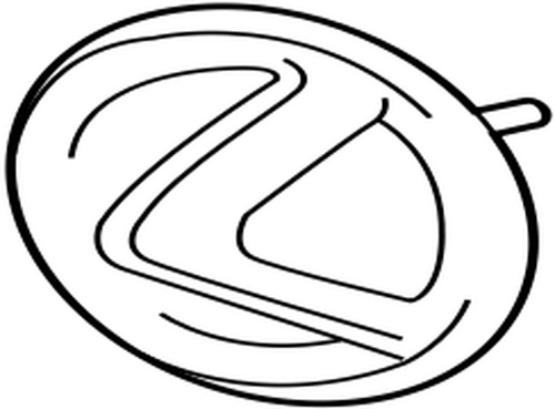 90975-02126 Toyota Emblem, radiator grille (or front panel) 9097502126 ...