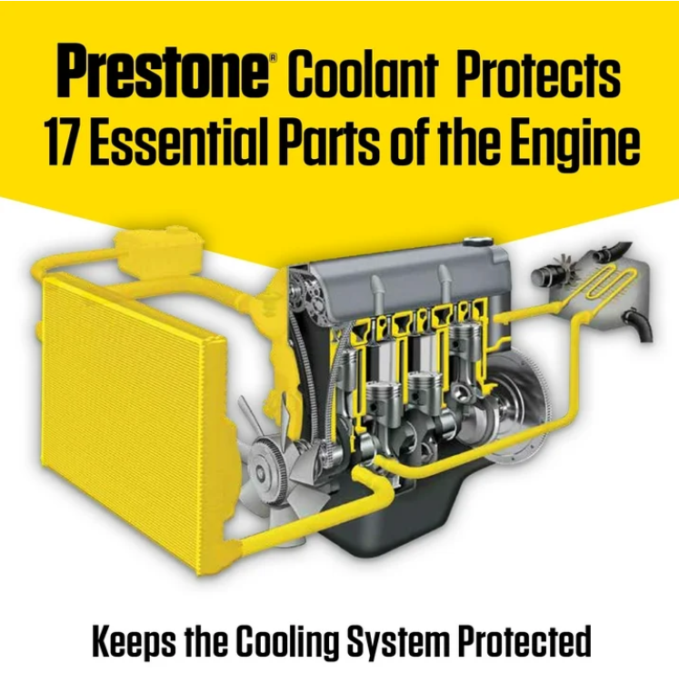 (4 pack)Prestone Universal Antifreeze + Coolant,10 years/300,000 miles ...