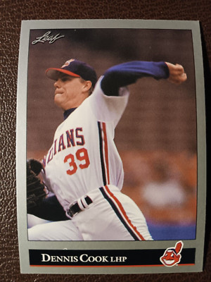 DENNIS COOK CLEVELAND INDIANS 1992 LEAF BASEBALL CARD #503 | eBay