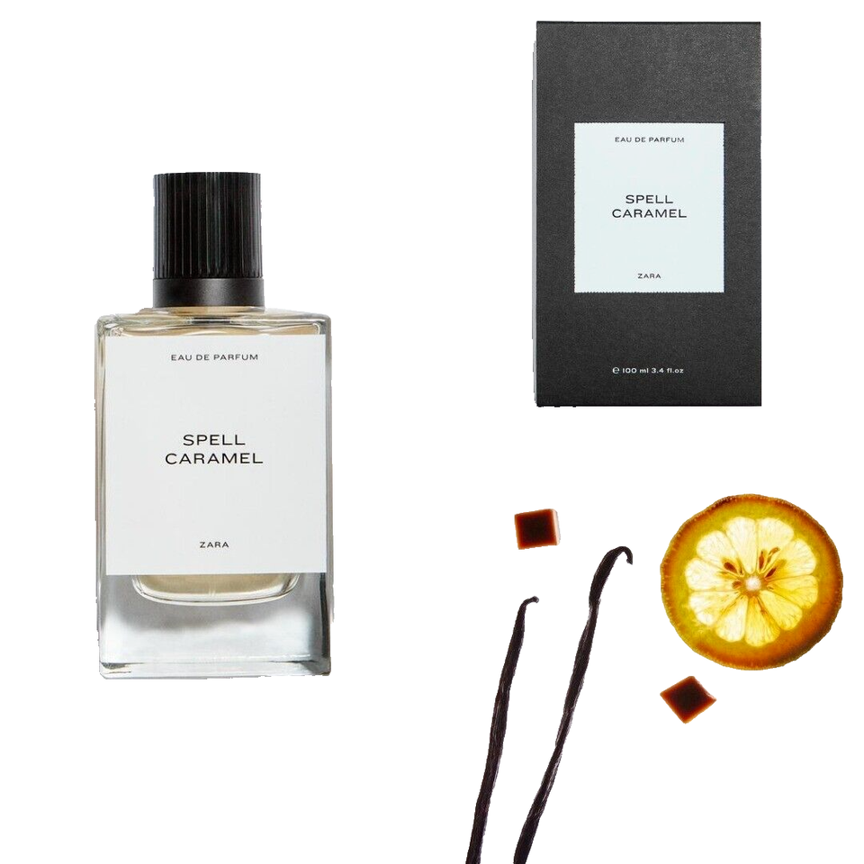 Zara SPELL CARAMEL 3.4 oz Eau de Parfum Men Fragrance 100ml Jordi ...