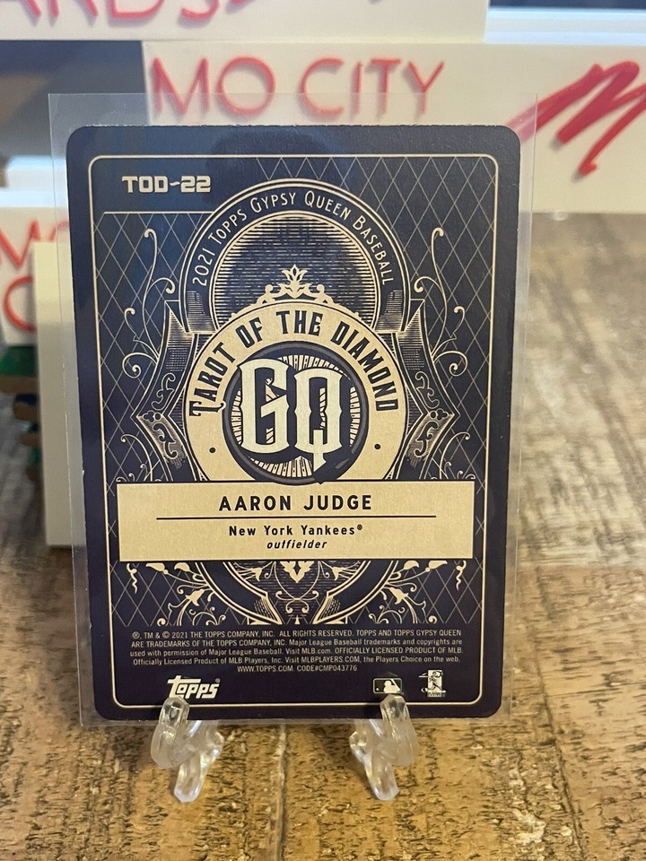 2021 Topps Gypsy Queen Aaron Judge Swords Tarot Of the Diamond #TOD-22 ...