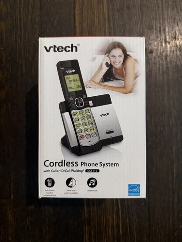 VTech CS5119 DECT 6.0 Cordless Phone 1 Handset Caller ID Call Waiting ...
