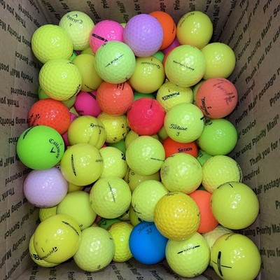 100 Multi-Color Golf Balls Variety Mix - AAAA - Free Shipping! | eBay
