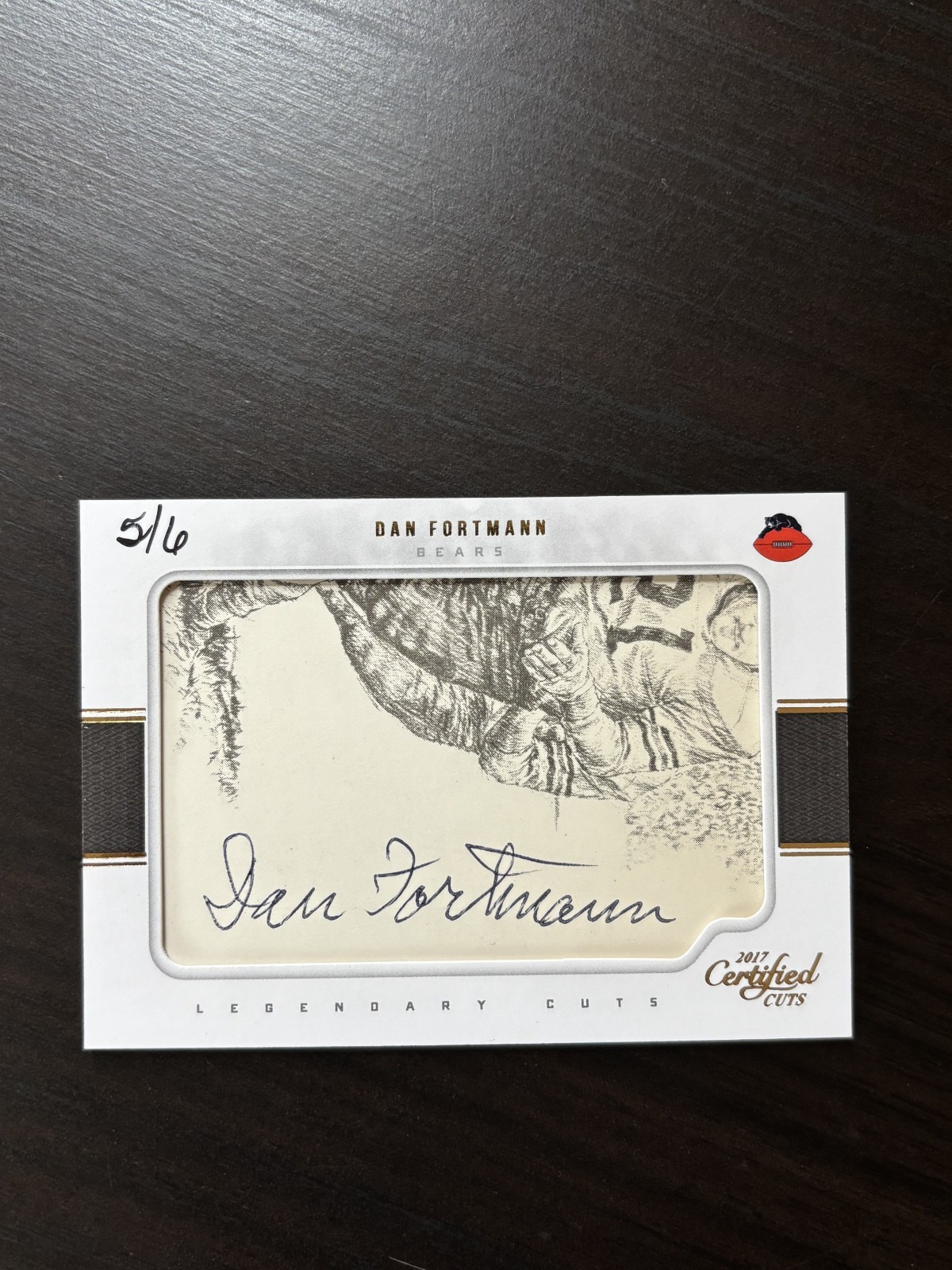 Dan Fortmann 2017 Panini Certified Cuts Legendary Autograph /6 ...