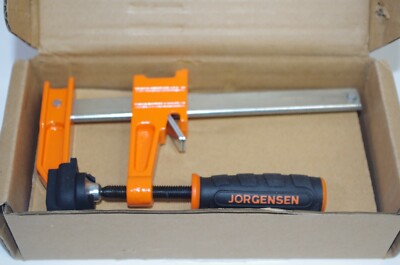 JORGENSEN 4"LIGHT DUTY 2-PIECE STEEL BAR CLAMP SET Metal & Wood F-Clamp ...