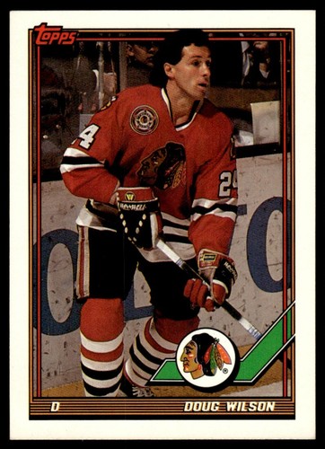1991-92 Topps #49 Doug Wilson Chicago Blackhawks | eBay