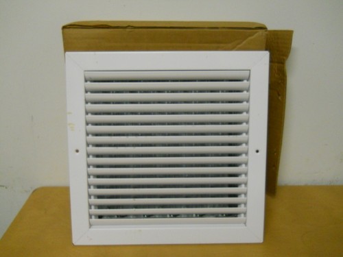 Titus 23RL Steel Return Grille 12x12 45° Deflection White 3/4" Blade ...