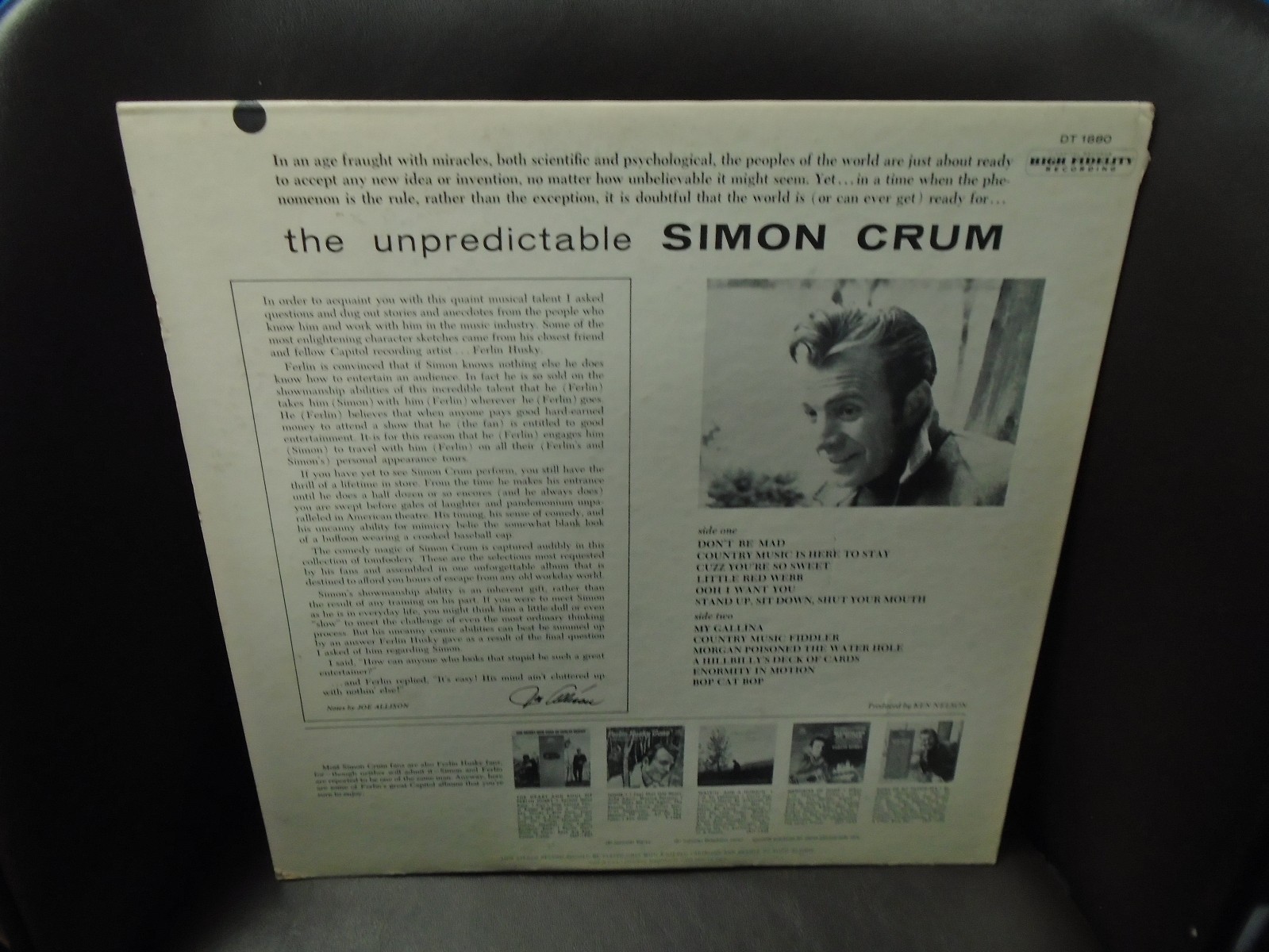 Simon Crum The Unpredictable LP Capitol VG+ [Ferlin Husky] | eBay