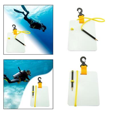 Dive Writing Slate with Clip and Pencil Diving Tools Scuba | eBay