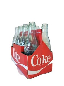Coca-Cola Coke 8-pack 6.5 oz Glass Bottles in Original Carton / Carrier ...