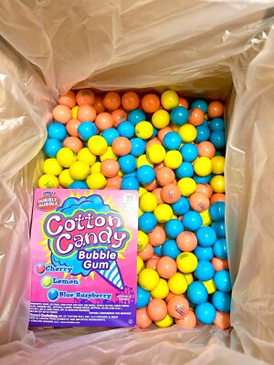 Dubble Bubble Cotton Candy One Inch Gumballs Bulk Candy 1LB 2LB 3LB 4LB ...