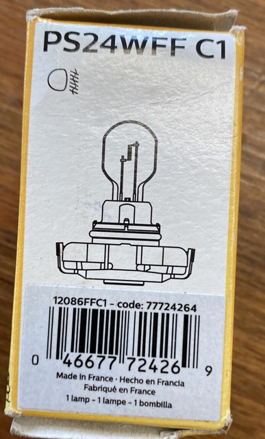 Philips H16/5202/9009/ps24wff Bulb Germany Fog Lamp Light Beam 12v ...