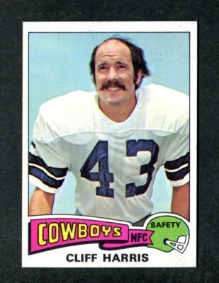 Cliff Harris Dallas Cowboys Safety NFL Football Rookie Card #490 1975 ...