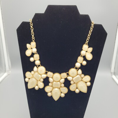 Kohl's Necklace Cream and Gold Tone 20" New with Tags (7E x40) | eBay