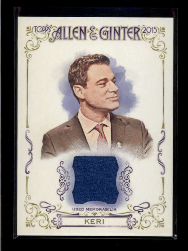 JONAH KERI 2015 TOPPS ALLEN & GINTER CELEBRITY WORN RELIC AK1136 | eBay