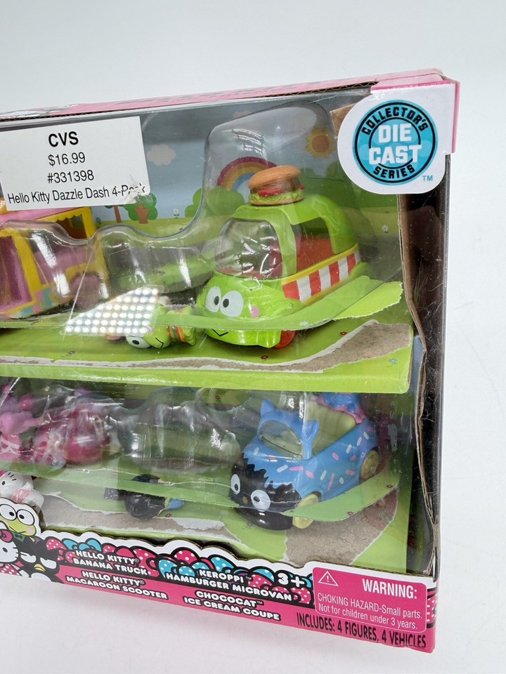 Hello Kitty & Friends Dazzle Dash 4-pack Die Cast Cars & Figures ...