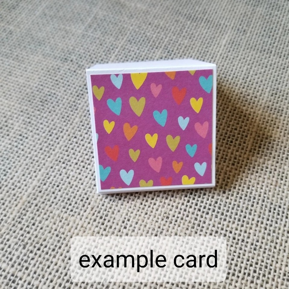 DIY Set of 6 Fall Autumn Leaves 2x2 Mini Note Cards Gift Enclosure ...