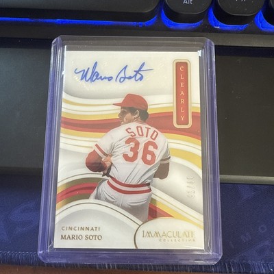 Mario Soto /49 Autograph 2023 Panini Immaculate Clearly Reds #CIS-MS | eBay