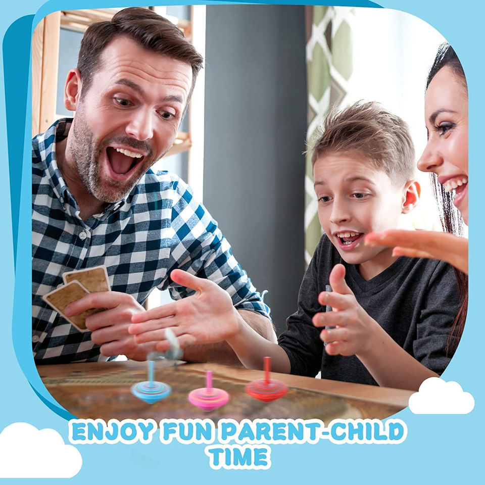 30 Pezzi Trottole per Bambini, Mini Trottola in Legno Creativi, Gadget ...