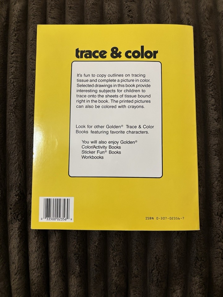 Golden Garfield Trace & Color Coloring Book 1984 Tracing Tissue Cartoon ...