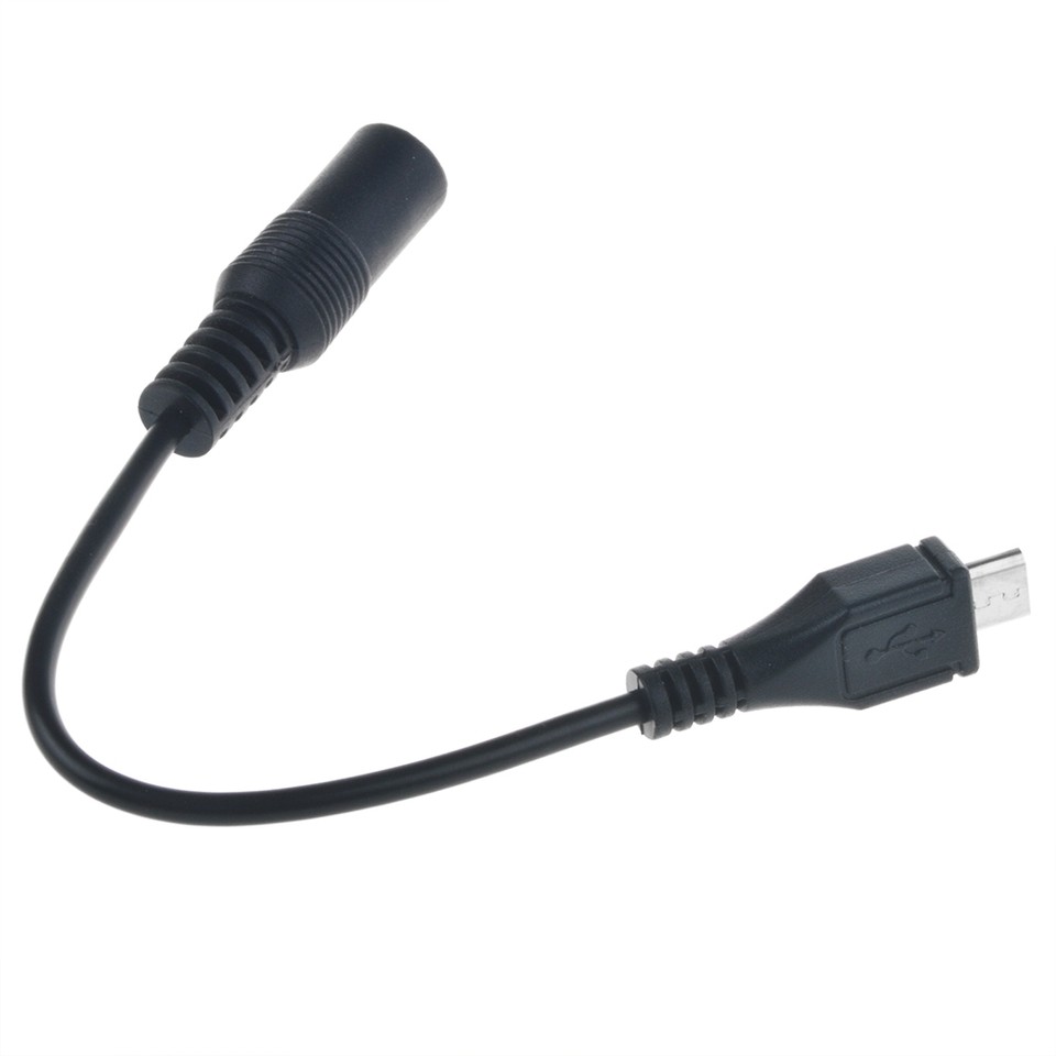 DC Power Supply plug Adapter Female 5.5x2.1mm To Micro USB 5 Pin ...