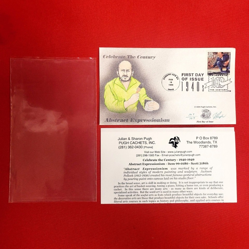 First Day of Issue Abstract Expressionism Stamp Cache Envelope ...