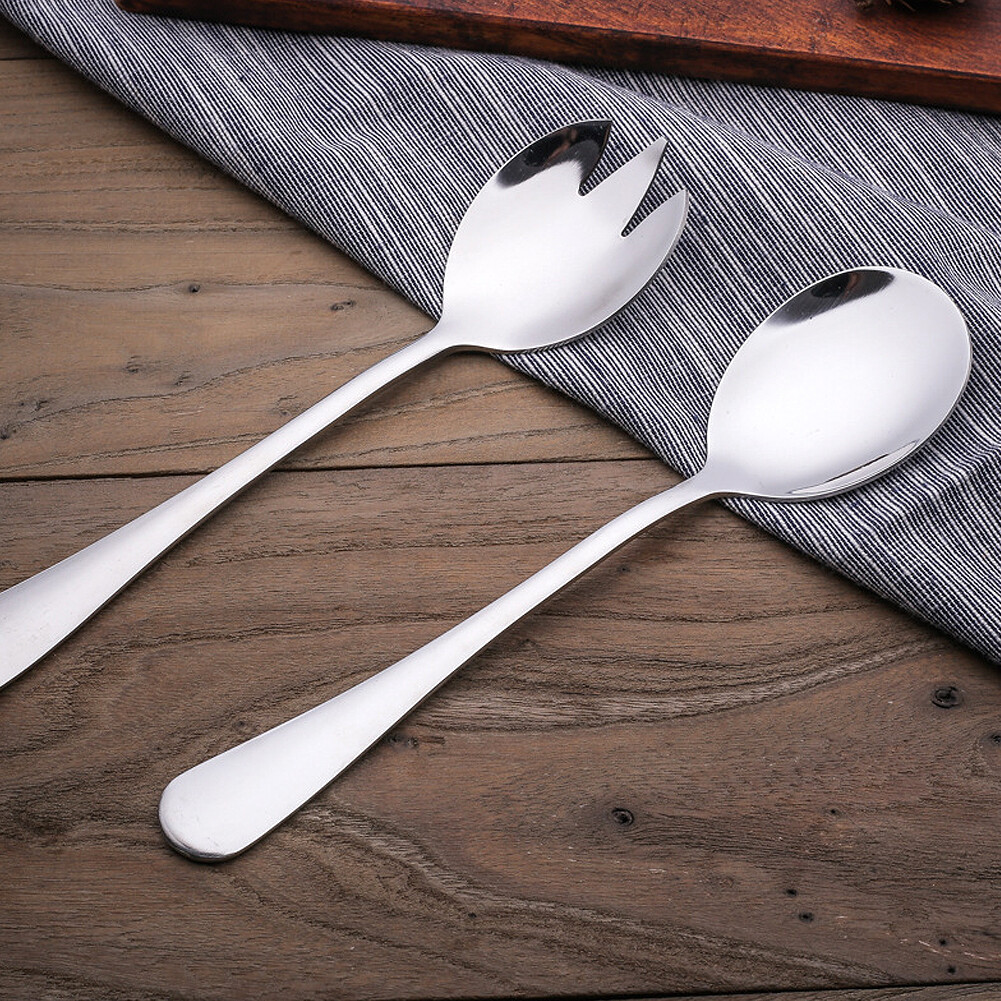 4pcs Salad Server Set Kitchen Utensil Dessert Fruit Spoon Fork ...