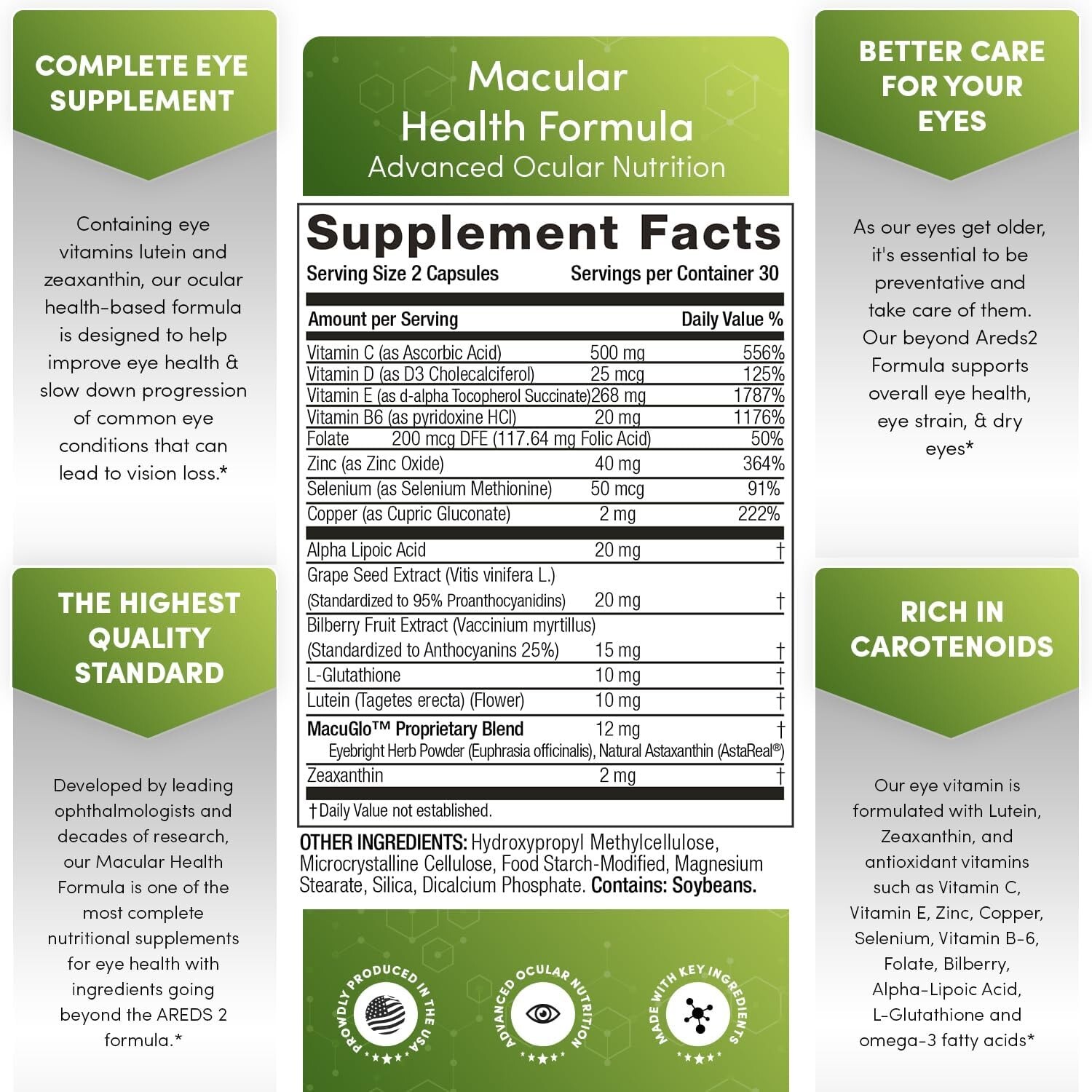 MacuHealth DIRECT Eye Vitamin Macular Degeneration Health Supplement ...