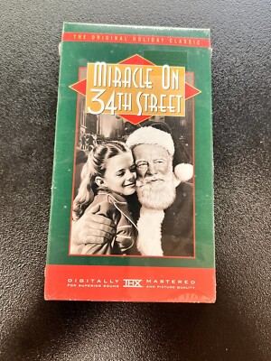 Miracle on 34th Street VHS 1947 B&W Original New Sealed Digital ...