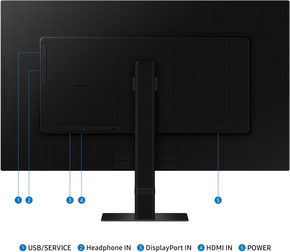 SAMSUNG ViewFinity S7 27-Inch Monitor LS27D702EANXGO 4K UHD HDR10 ...