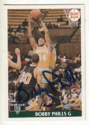 Bobby Phills Autographed 1991 Front Row Card Hornets D.00 @ 31 Tragic ...