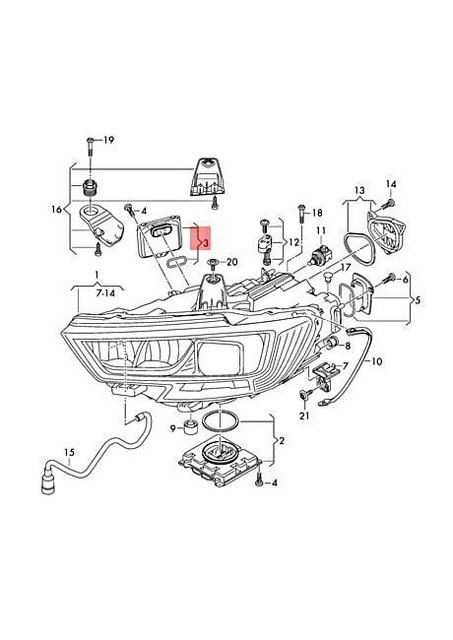 Audi Xenon 8S0907397D AFL Headlight AFS 8s0 907 397 D Light Control ...