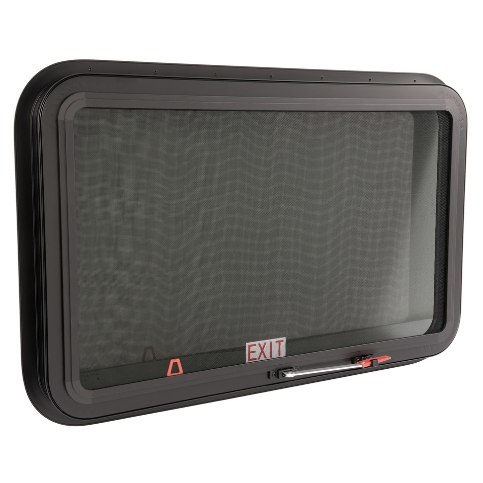 36" W x 22" H RV Emergency Push Out Exit Window For Camper Dark ...