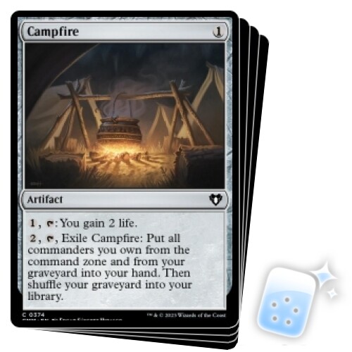 Campfire X4 M/NM Magic: The Gathering MTG Commander Masters | eBay