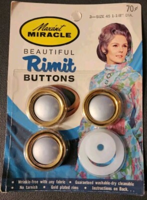 Vintage Maxant Miracle Buttons To Cover Size 45 Flat Round 1 - 1/8 ...