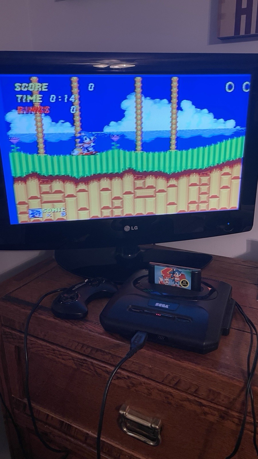 Sega Genesis Model 2 + Sega 32X Console TESTED/WORKING Sonic Knuckles ...