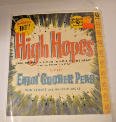 Golden Record 45 RPM High Hopes and Eatin' Goober Peas | eBay